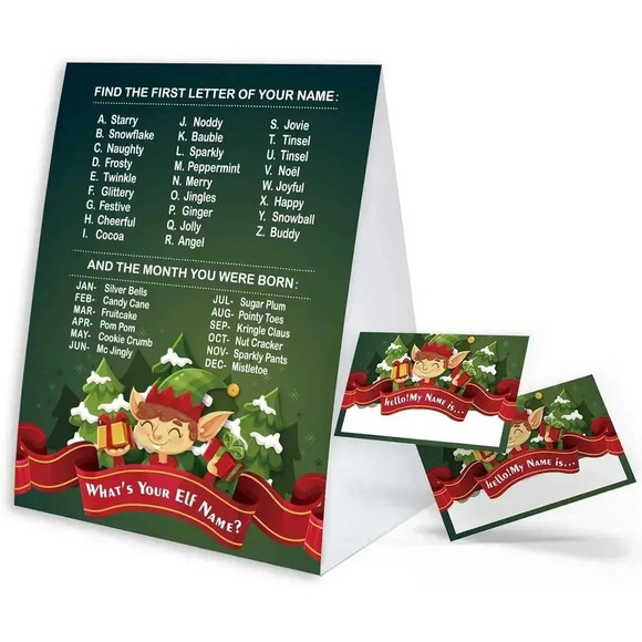 Unbranded | Party Supplies | New Christmas Party Games Whats Your Elf ...
